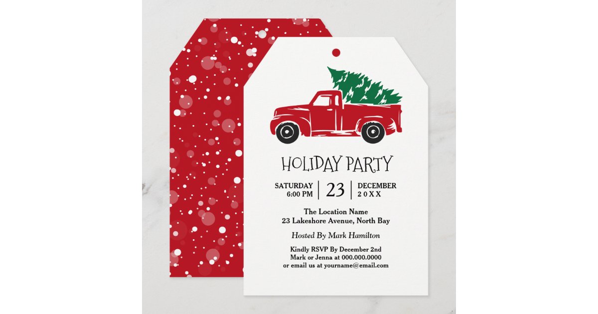 Fun Holiday Party Invitations | Zazzle