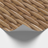 Fun Horizontal Wicker Basket Weave Wrapping Paper | Zazzle