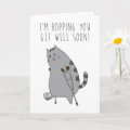 Fun Humor Get Well Feel Better Broken Bone Card | Zazzle