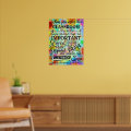 Fun Inspiring Classroom Teacher Education Poster | Zazzle