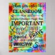 Fun Inspiring Classroom Teacher Education Poster | Zazzle