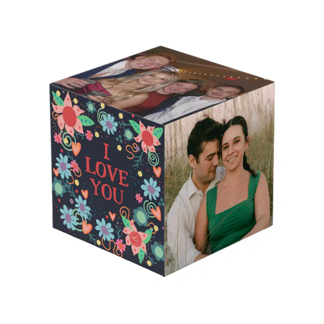 Fun Inspirivity Custom Photo Cube | Zazzle