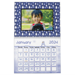 Fun Kids Family Custom Photo Wall Calendar | Zazzle