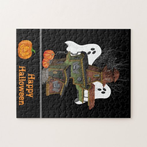 Fun Kids Halloween Haunted House Jigsaw Puzzle | Zazzle