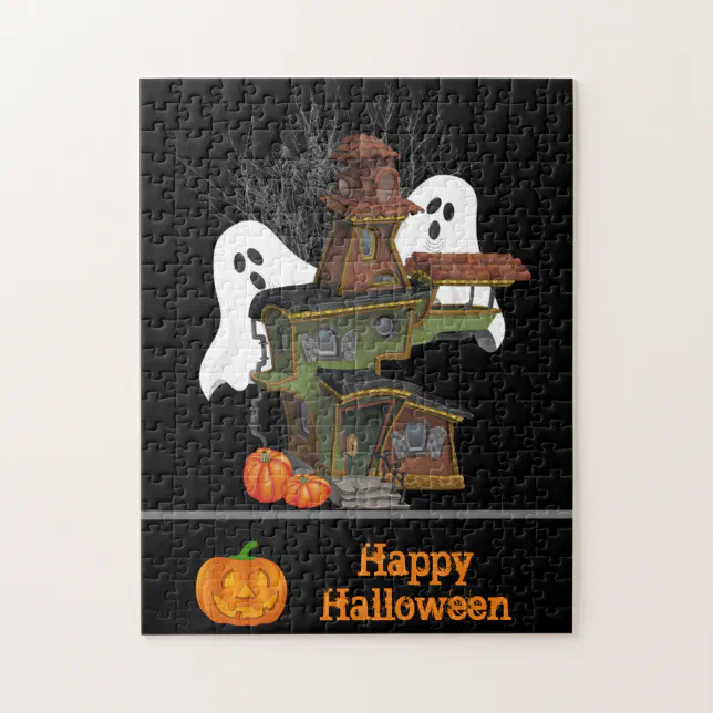 Fun Kids Halloween Haunted House Jigsaw Puzzle | Zazzle