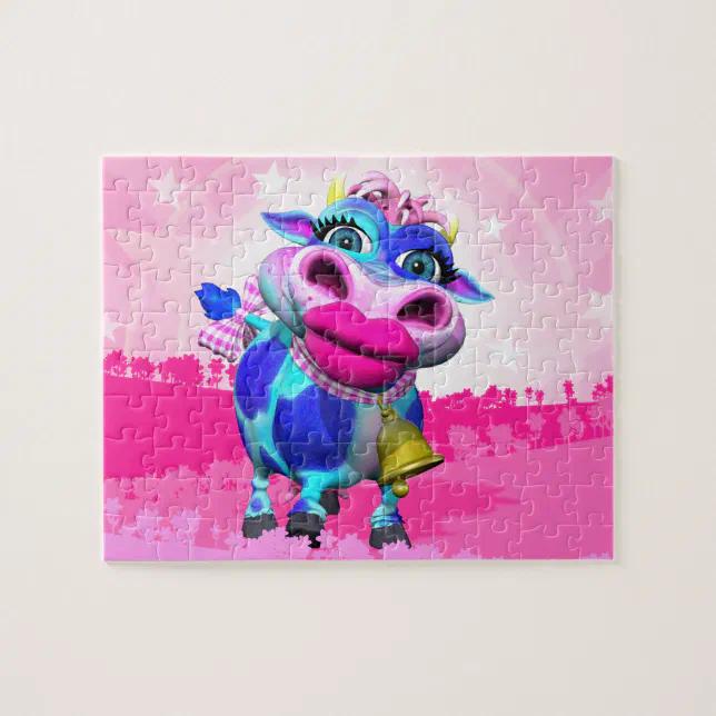 Fun Kissy Moo Puzzle | Zazzle