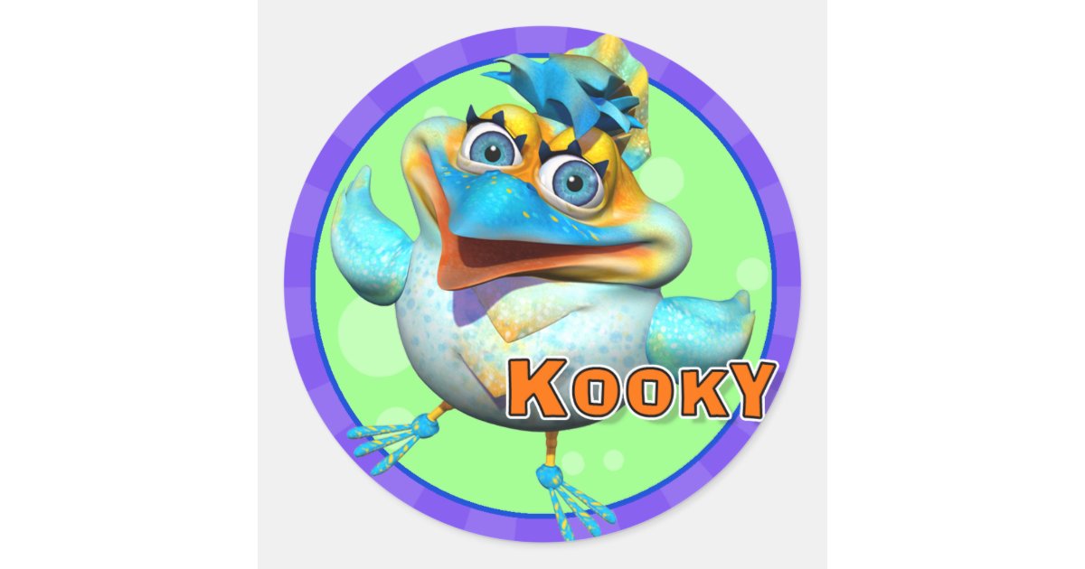 Fun Kooky Bird Stickers | Zazzle