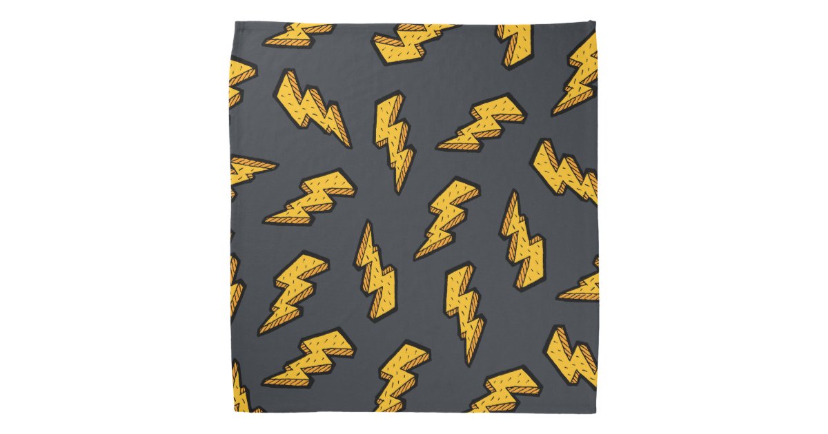 Fun Lightning Bolt Pattern Bandana | Zazzle.com
