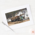 Fun Log In - Log Out Logging Trucker Art Design Rectangular Sticker ...