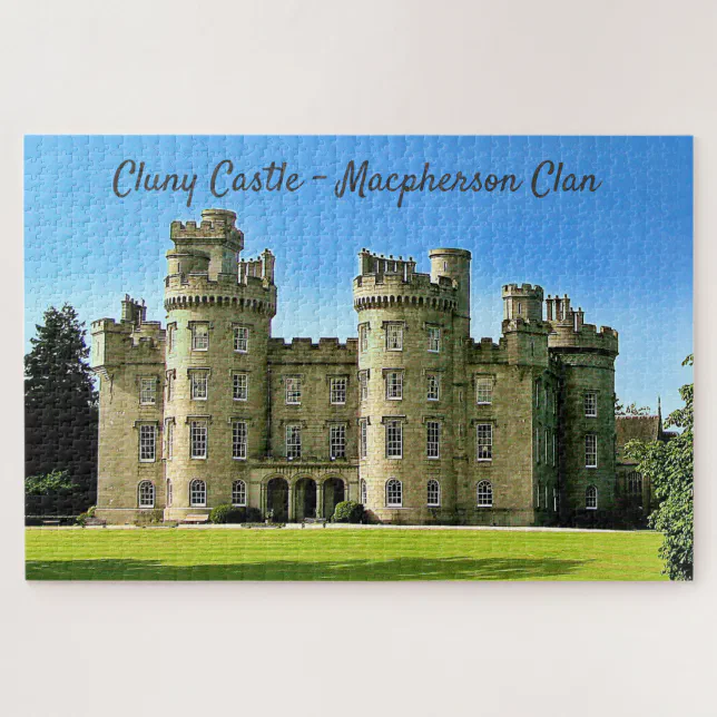 Fun Macpherson Clan's Cluny Castle Jigsaw Puzzle | Zazzle
