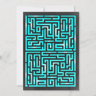 Fun Maze Escape Room Party Invitations | Zazzle