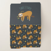 Fun Motivational Sloths File Folder | Zazzle