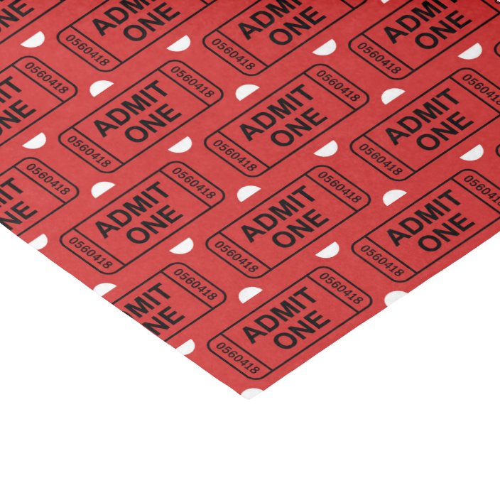 Fun Movie party ticket pattern party tissue Tissue Paper | Zazzle.com