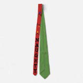 Fun naughty holiday lights red and green neck tie | Zazzle