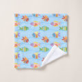 Fun Nautical Fish Pattern Bath Towel Set | Zazzle