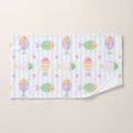 Fun Nautical Fish Pattern Bath Towel Set | Zazzle