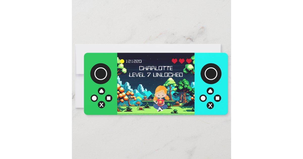 Fun Novelty Computer Game Birthday Party Invitation | Zazzle