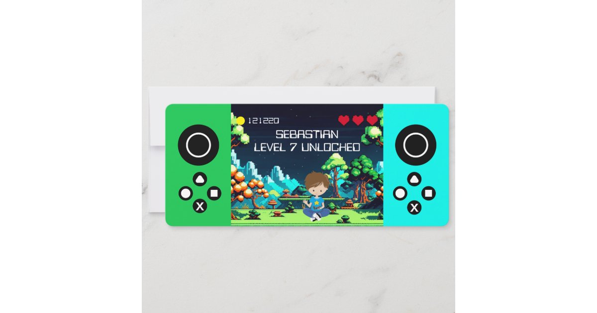 Fun Novelty Computer Game Birthday Party Invitation | Zazzle