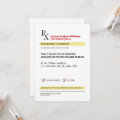 Fun Novelty Rx Prescription Doctor Retirement Invitation | Zazzle