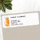 Fun Orange Cat Return Address Label | Zazzle