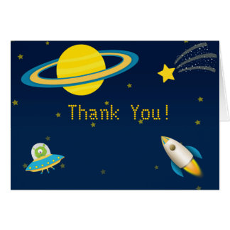 Outer Space Thank You Cards - Invitations, Greeting & Photo Cards | Zazzle
