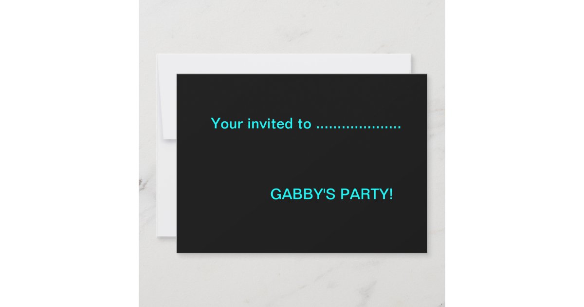 fun party invitation | Zazzle