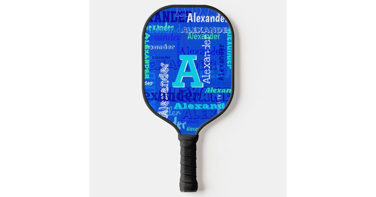 Fun Personalized and Monogrammed Pickleball Pickleball Paddle | Zazzle