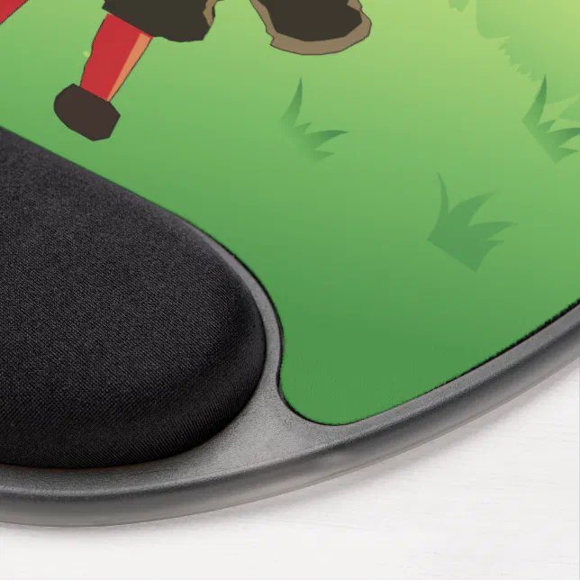 Fun Personalized Golfer on golf course Gel Mouse Pad | Zazzle