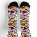 Fun Personalized Name Comic Book Socks | Zazzle