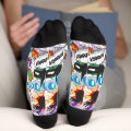 Fun Personalized Name Comic Book Socks | Zazzle