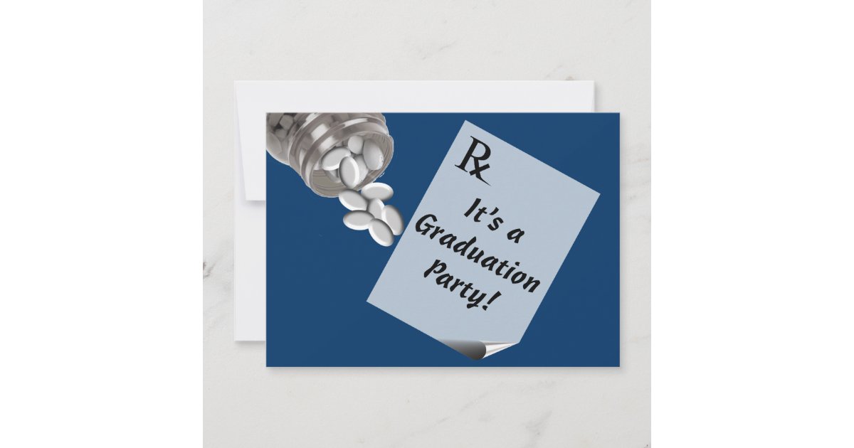 Fun Pharmacist Graduation Party Invitations | Zazzle