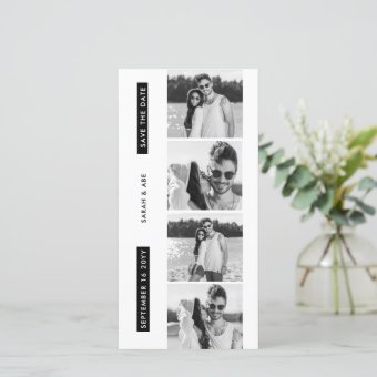 Fun Photo Booth Bookmark Theme Save The Date | Zazzle