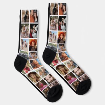 Fun Photo Collage Novelty Socks | Zazzle