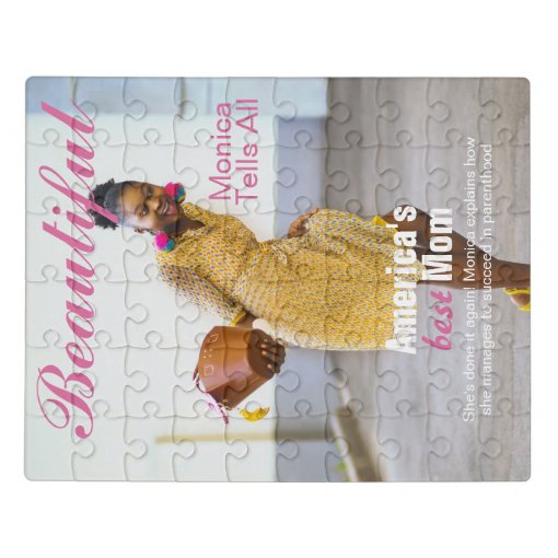 Fun Photo Puzzle // Magazine Cover // Personalize | Zazzle