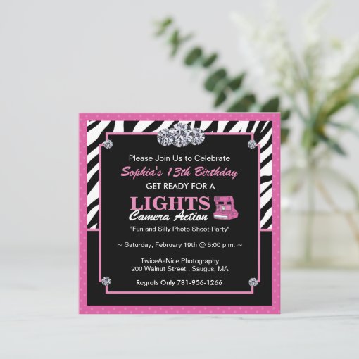 Fun Photo Shoot Party Invitations | Zazzle