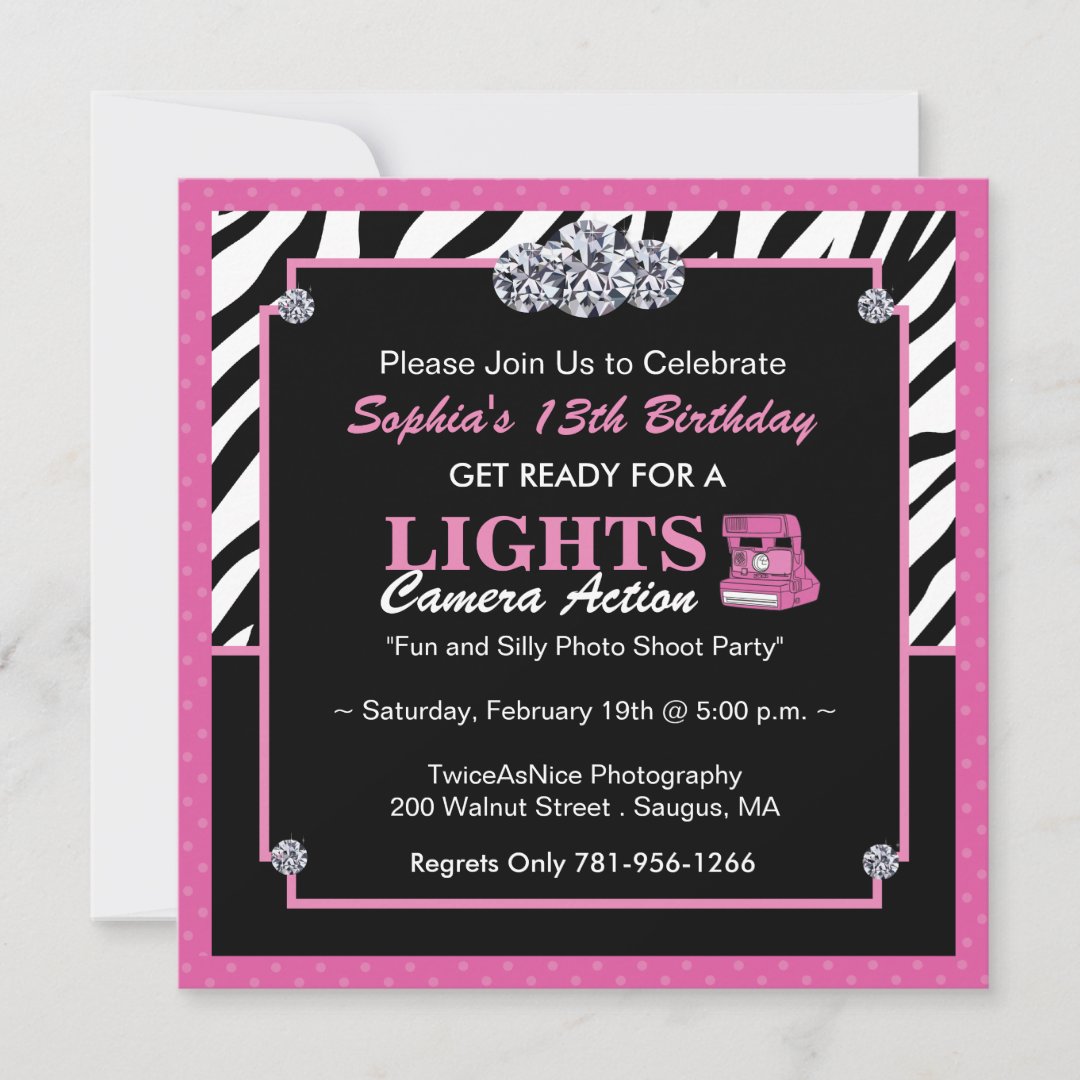 Fun Photo Shoot Party Invitations | Zazzle