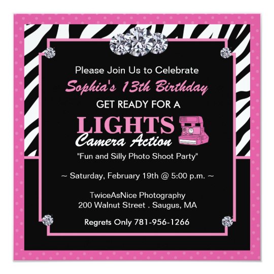 Fun Photo Shoot Party Invitations | Zazzle.com