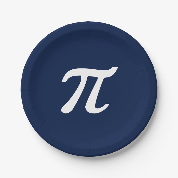 Fun Pi Nerdy Geeky Funny Party Pie Paper Plates | Zazzle