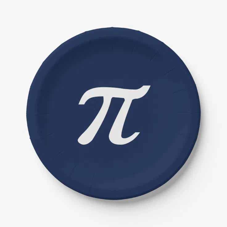 Fun Pi Nerdy Geeky Funny Party Pie Paper Plates | Zazzle