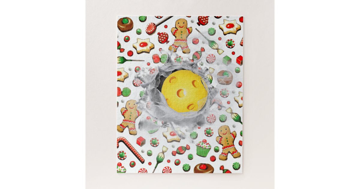 Fun Pickleball Holiday Gift Jigsaw Puzzle | Zazzle