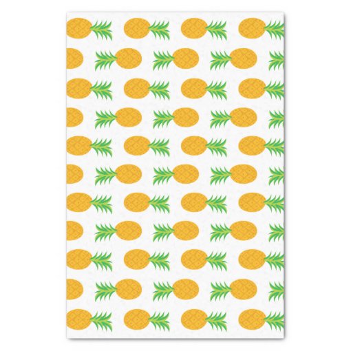 Fun Pineapple Pattern wrapping tissue Tissue Paper | Zazzle