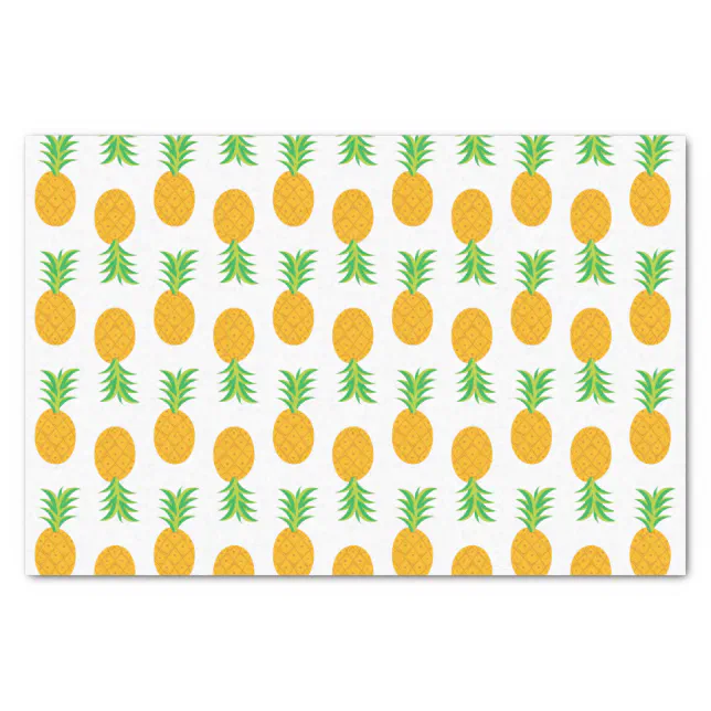 Fun Pineapple Pattern wrapping tissue Tissue Paper | Zazzle
