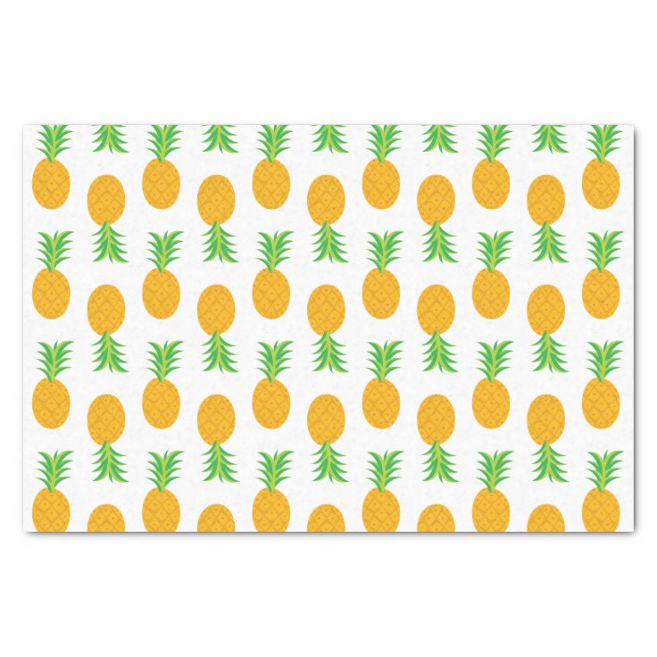 Fun Pineapple Pattern wrapping tissue Tissue Paper | Zazzle