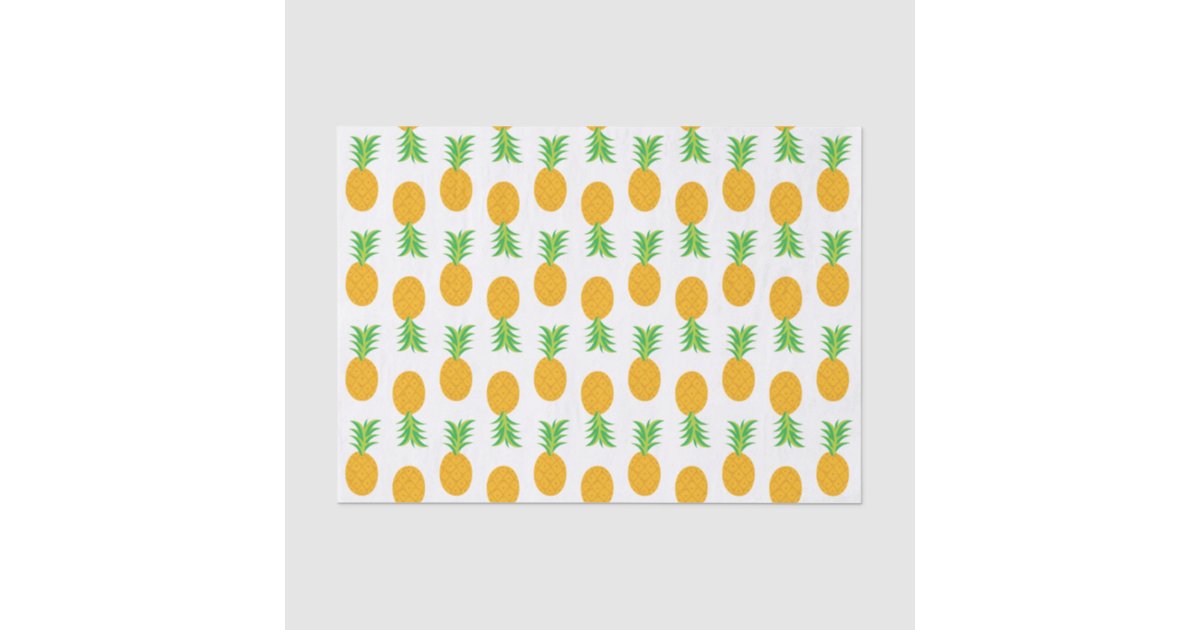 Fun Pineapple Pattern wrapping tissue Tissue Paper | Zazzle