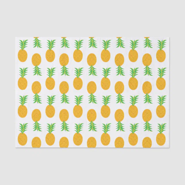 Fun Pineapple Pattern wrapping tissue Tissue Paper | Zazzle