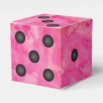 Fun Pink Bunco Dice Party Favor Box | Zazzle
