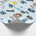 Fun Police pattern Party wrapping paper | Zazzle