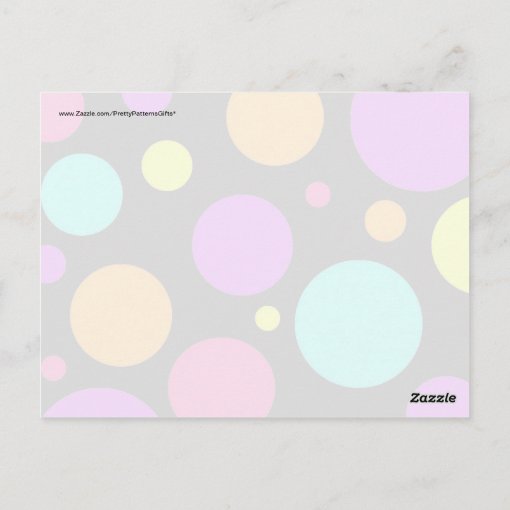 Fun Polka Dots Black Orange Purple Teal Pink Postcard | Zazzle