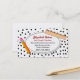 Fun Polka Dots Teacher's business card | Zazzle