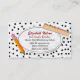 Fun Polka Dots Teacher's business card | Zazzle